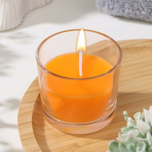 Свеча ароматическая в стакане алания "Сочное манго", 5,5 см