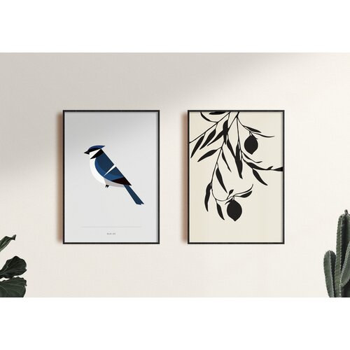 Набор плакатов "Blue Jay" 2 шт. / Набор интерьерных постеров формата А2 (40х60 см) без рамы