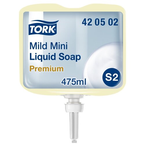 TORK Мыло жидкое Premium S2 Мини мягкое косметическое цветочный, 475 мл, 475 г