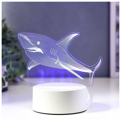 RISALUX Светильник "Акула" LED RGB от сети 9,5х15х14 см RISALUX