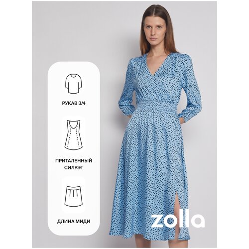 Платье Zolla, размер S, голубой