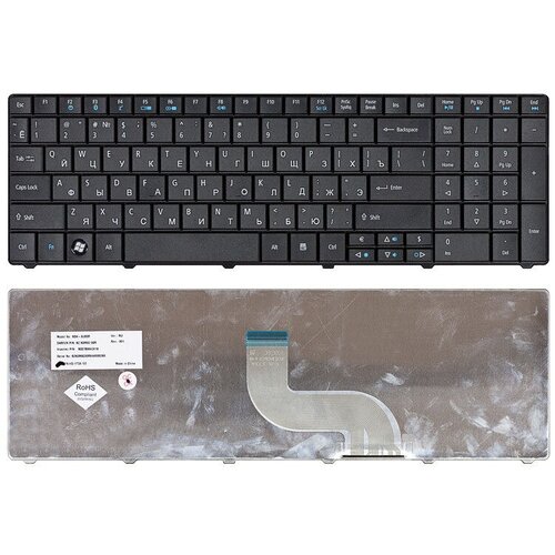 Клавиатура для Packard Bell EasyNote ZYD черная, версия 2