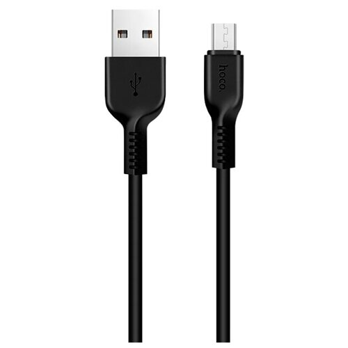 Кабель Hoco X20 Flash USB - microUSB, 1 м, 1 шт., черный