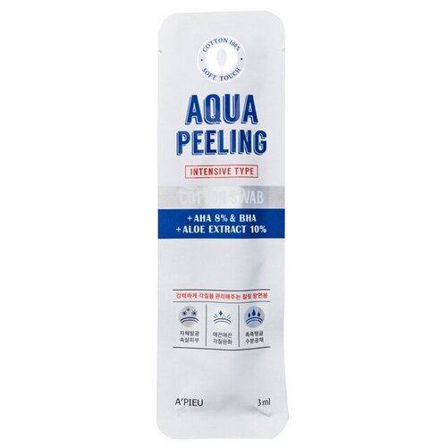 A'PIEU очищающая маска Aqua Peeling Blackhead Swab с АНА-кислотами, 5.5 мл