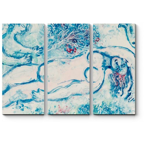 Модульная картина Nu rose reposant, Марк Шагал 90x65