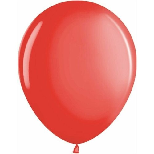 Шарики воздушные (12'/30 см) Красный (830), металлик, 100 шт. набор шаров на праздник