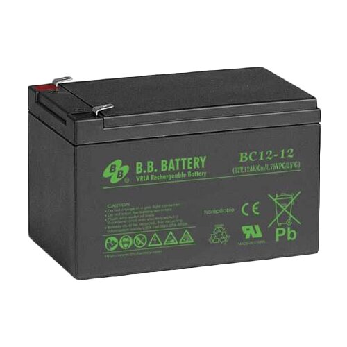 Аккумуляторная батарея B.B. Battery BC12-12 12В 12 А·ч