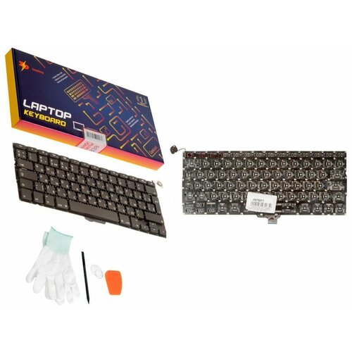 Keyboard / Клавиатура для Apple MacBook Pro 13 A1278 Late 2008 - Mid 2012 (ZeepDeep Haptic) Г-образный Enter RUS