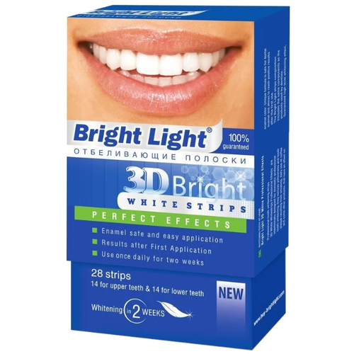 Отбеливающие полоски Bright Light Perfect Effects для чувствительных зубов, 28 шт