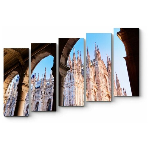 Модульная картина Миланский собор с необычного ракурса150x105