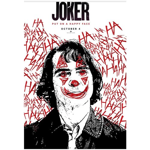 Постер / Плакат / Картина Джокер - Рисунок 40х50 см в подарочном тубусе