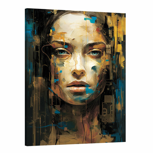 Интерьерная картина 50х70 "Девушка портрет"