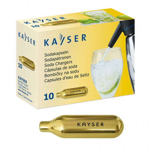 Баллончики для сифона Kayser Soda Chargers CO2 (уп 10 шт)