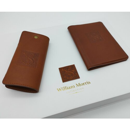 Комплект для автодокументов William Morris, коричневый