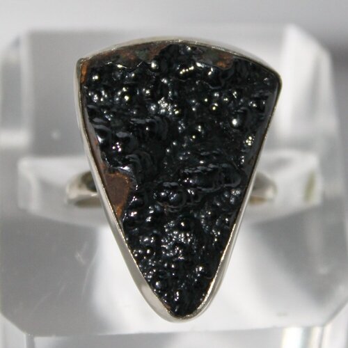 Кольцо True Stones, гематит, размер 17.5, черный