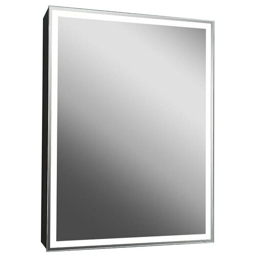 Зеркало-шкаф "Mirror Box black Led" 600х800