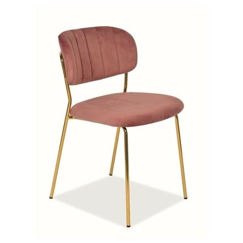 Набор из 2 стульев SIGNAL CARLO VELVET, античный розовый