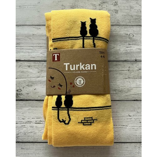 Колготки Turkan, размер 98/104, желтый