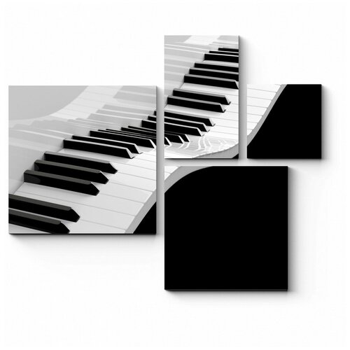 Модульная картина Черно-белая симфония 162x135