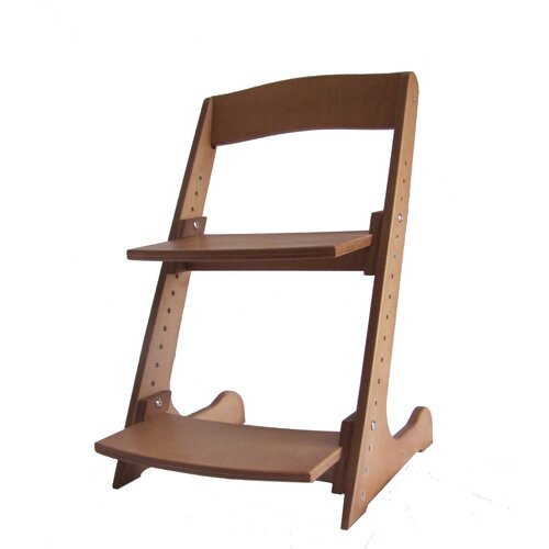 Детский деревянный растущий стул Milltrees с подставкой для ног регулируемый по высоте шлифованный // мебель из дерева для детей // Милтрис