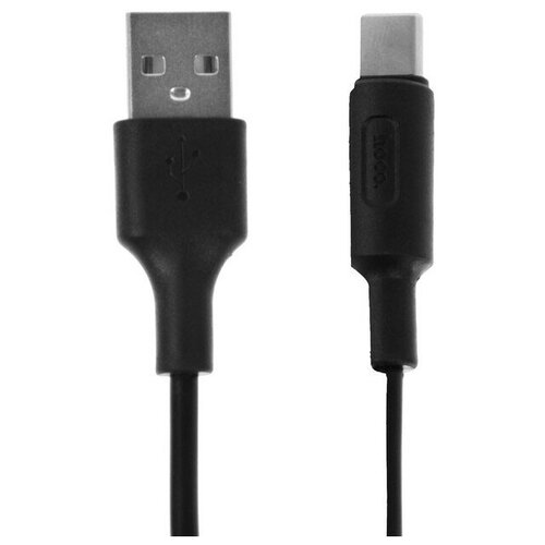 Кабель Hoco X25, Type-C - USB, 3 А, 1 м, PVC оплетка, черный