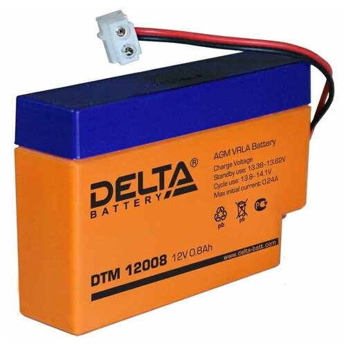 Аккумулятор UPS 12В 0.8А. ч Delta DTM 12008