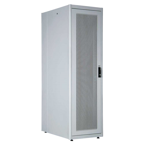 LANDE DYNAmic Basic Server 19" Серверный напольный шкаф 42U, 600х1000х2010, перфорированная одностворчатая передняя дверь, перфорированная одностворчатая задняя дверь, цвет серый (LN-DS42U6010-LG-251-F)