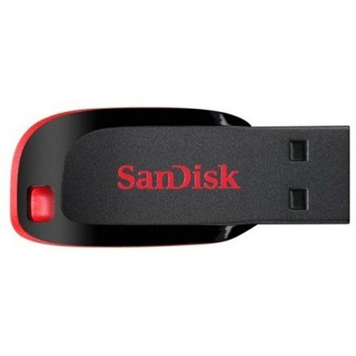 Флешка USB Flash Drive 128Gb SanDisk, флеш-карта, черного/красного цвета