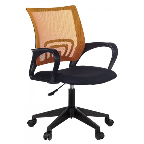 Компьютерное кресло Бюрократ CH-695NLT орнажевого цвета TW-01, офисный стул с подлокотниками