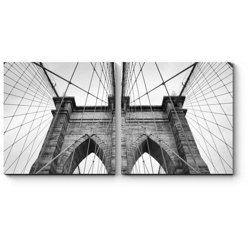 Модульная картина Строгость цвета, Бруклинский мост 170x85