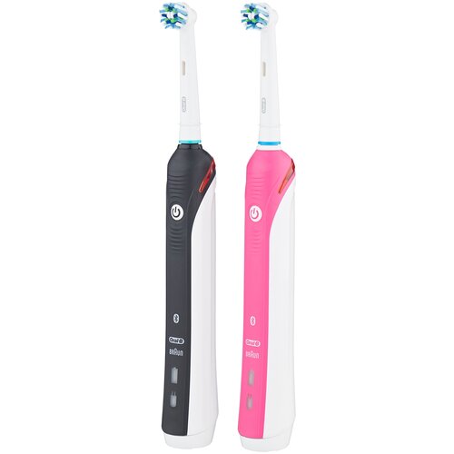  Электрическая зубная щетка Oral-B Smart 4 4900, черный/розовый