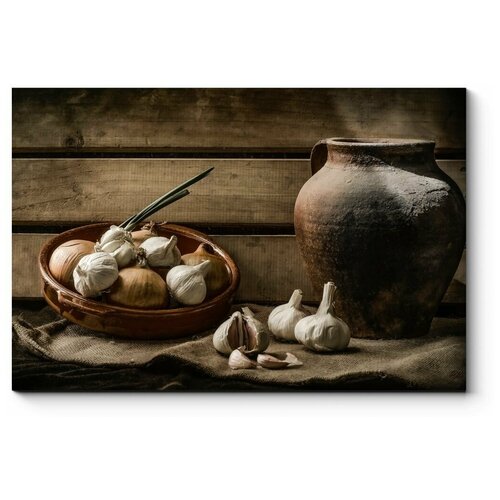 Модульная картина Натюрморт с глиняным кувшином 50x33