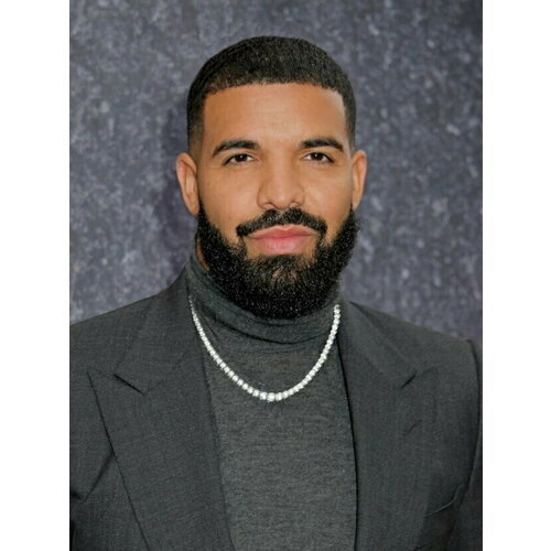 Плакат, постер на холсте Drake/Дрейк/музыкальные/поп исполнитель/артист/поп-звезда/группа. Размер 60 х 84 см