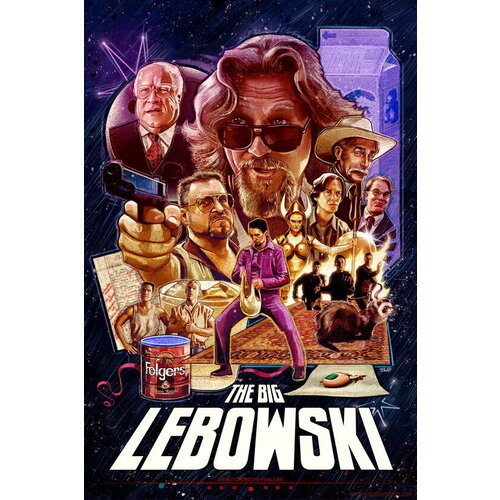 Плакат, постер на бумаге The Big Lebowski/Большой Лебовски. Размер 60 х 84 см