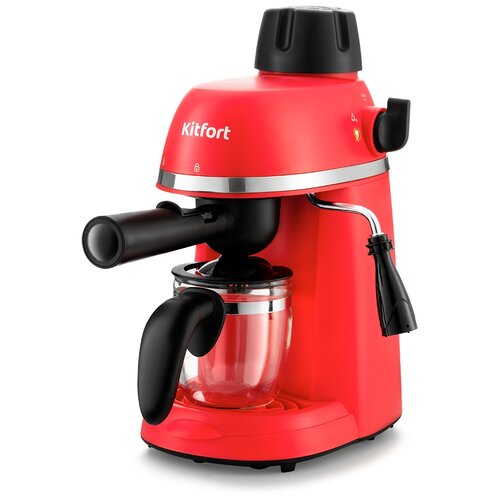 Кофеварка  рожковая Kitfort KT-760, красный/черный