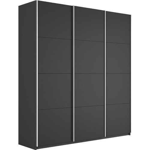 Шкаф купе для одежды с доводчиком , цвет Серый Диамант, 230х180х57см (ВхШхГ), три двери, 3ЛДСП