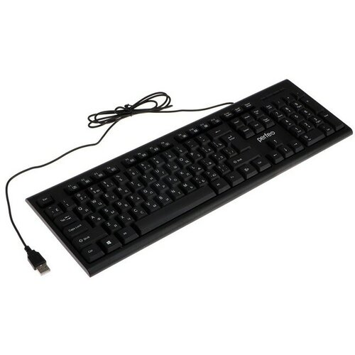 Perfeo Клавиатура Perfeo "CLASSIC", проводная, мембранная, 104 клавиши, USB, чёрная