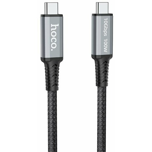 Кабель PD100W (TYPE C - TYPE C) 1.2м HOCO US01 Черный