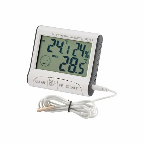 Термометр-гигрометр цифровой Energy EN-647 с выносным датчиком (107310)