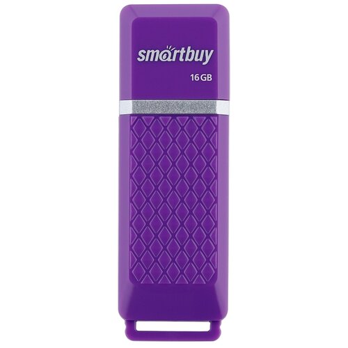 Флешка SmartBuy Quartz 16 ГБ, 1 шт., фиолетовый