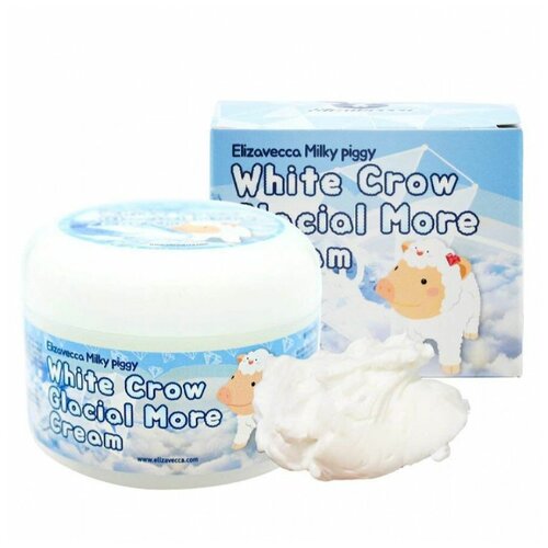 ELIZAVECCA Milky Piggy Крем для лица воздушный White Crow Glacial More cream 100 мл