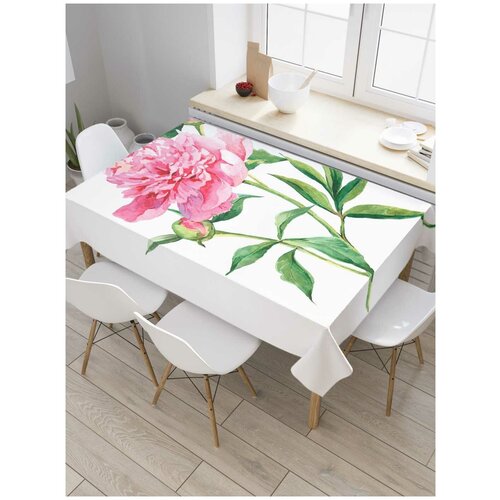 Скатерть прямоугольная JoyArty на кухонный стол "Май расцветает" из оксфорда, 120x145 см