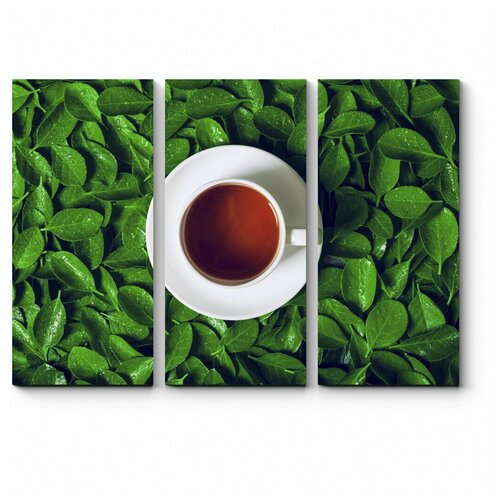 Модульная картина Зеленый чай 90x65