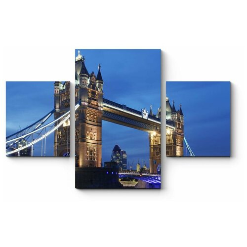 Модульная картина Тауэрский мост на закате дня, Лондон 110x72