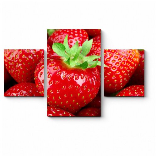 Модульная картина Спелые ягоды клубники 110x72