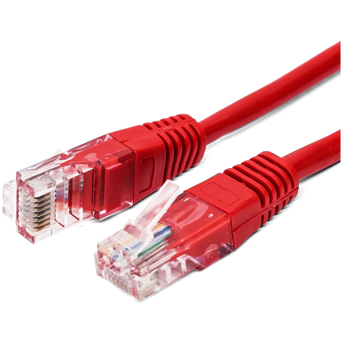 Патч-корд U/UTP 5e кат. 0.5м Filum FL-U5-0.5M-R, кабель для интернета, 26AWG(7x0.16 мм), омедненный алюминий (CCA), PVC, красный