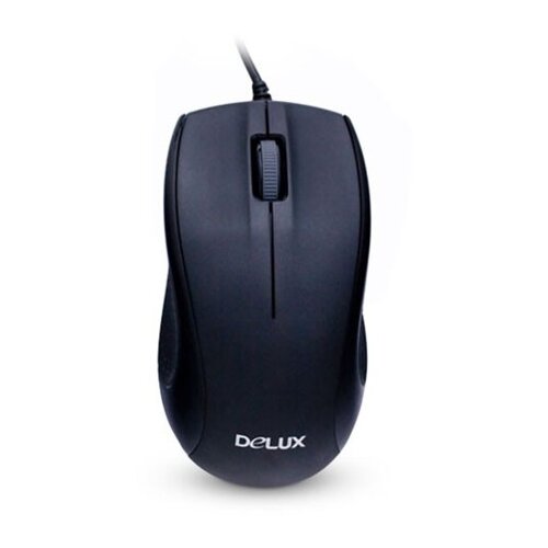 Мышь Delux DLM-375 Black USB, черный