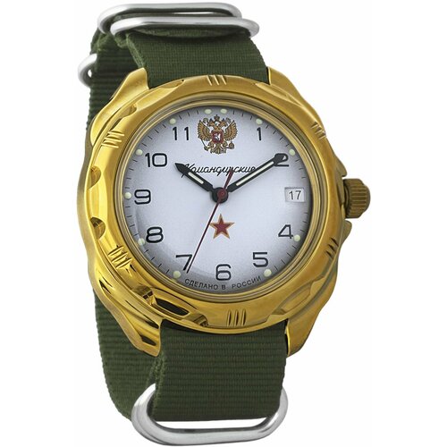Наручные часы Восток Командирские, зеленый
