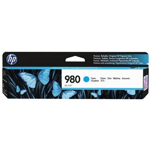 Картридж HP D8J07A, 6600 стр, голубой