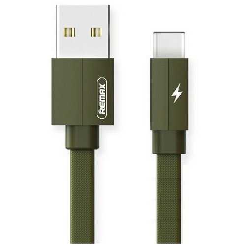 Кабель Remax Kerolla USB - USB Type-C (RC-094a), 1 м, зеленый